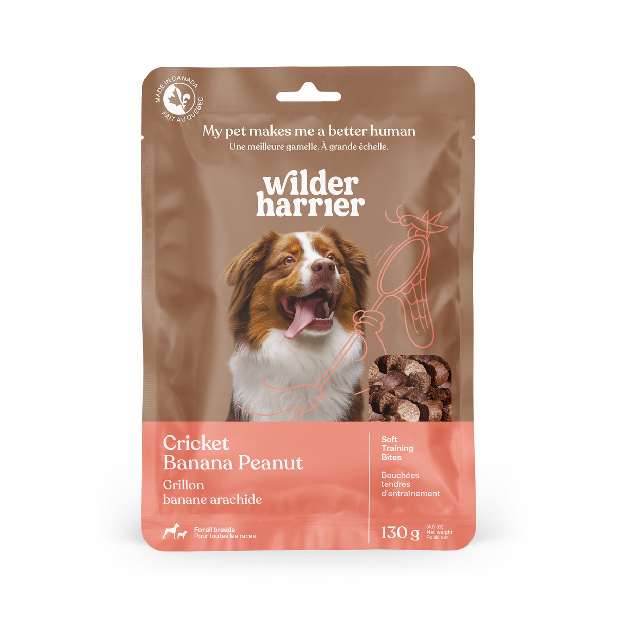 Hypoallergenic & Low Calorie Dog Treats | Cricket Bites - Wilder Harrier